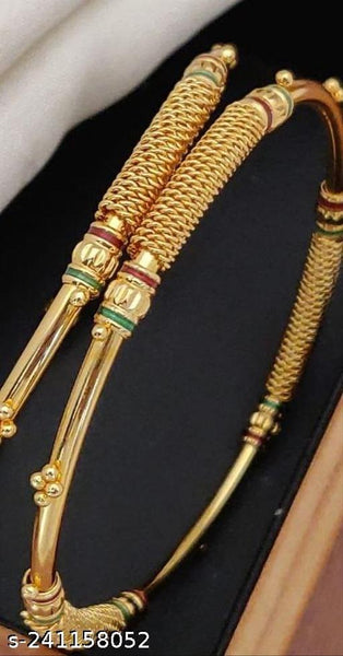 Fancy Mina pip Veni Round work Daily wear Bengals 2 pic – Shefit