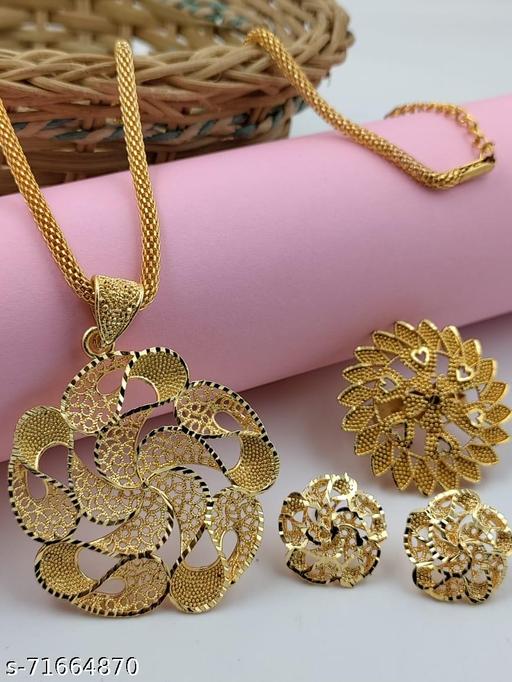 Niva fashion present pendal set with ring – Shefit