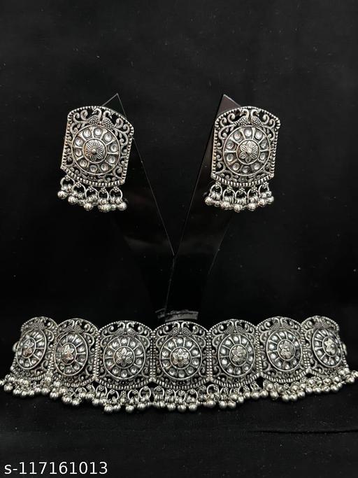 Oxidized Fashionable Jewellary Set – Shefit
