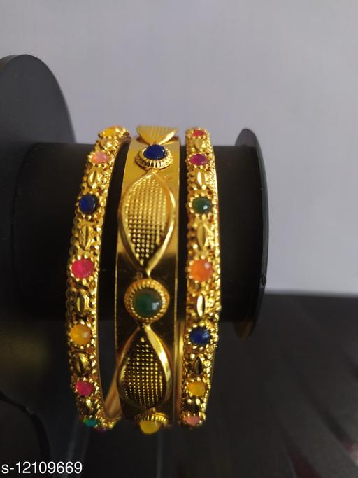 Gems Adorned Bangles – Shefit