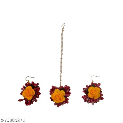 Flower Jewellery Bindi Earring Set – Shefit