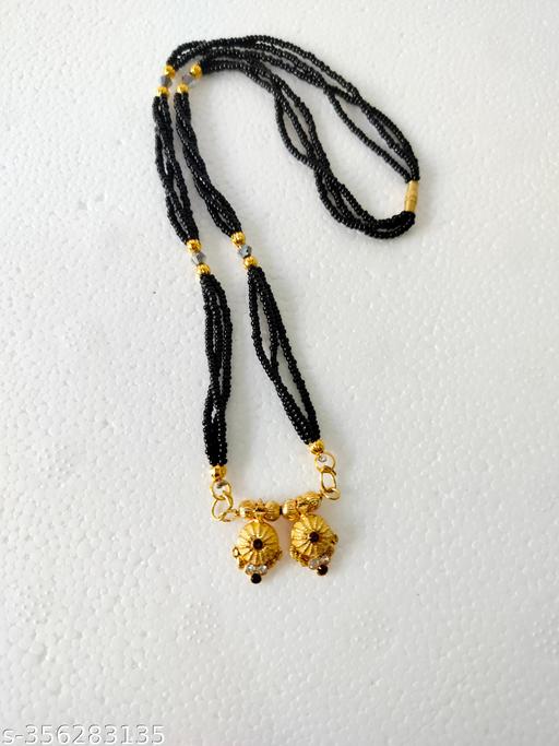 Golden Marathi Mangsutra Short Simple Daily Wear – Shefit