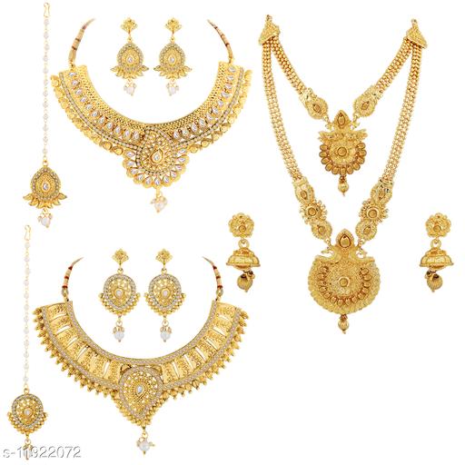 Two Layer Temple Set Gold Plated Traditional Neckalce Set Jewellery Se ...