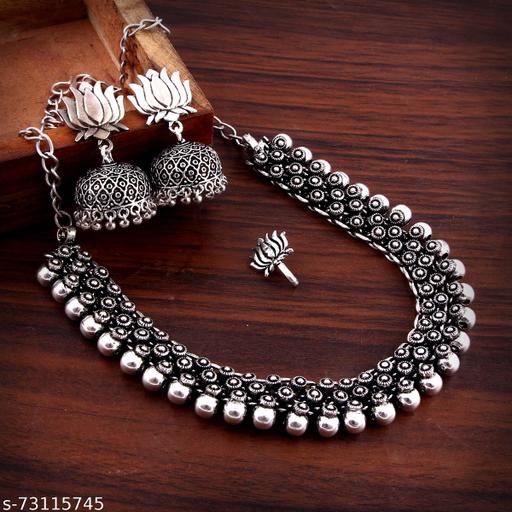 Oxidised-Silver-Plated-Jewelry-Set – Shefit