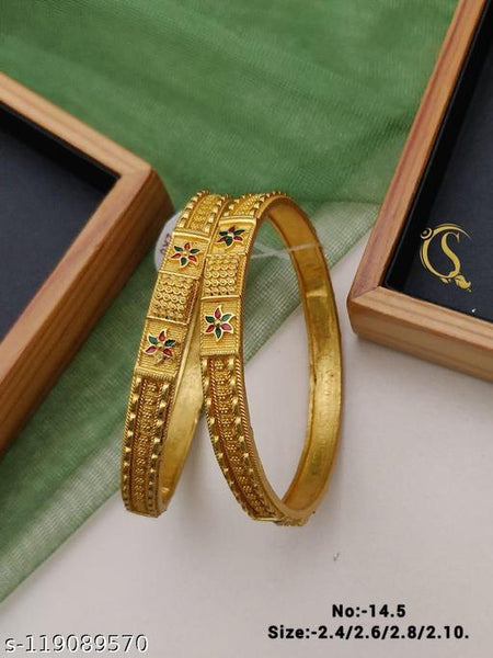 Gold look bangels – Shefit