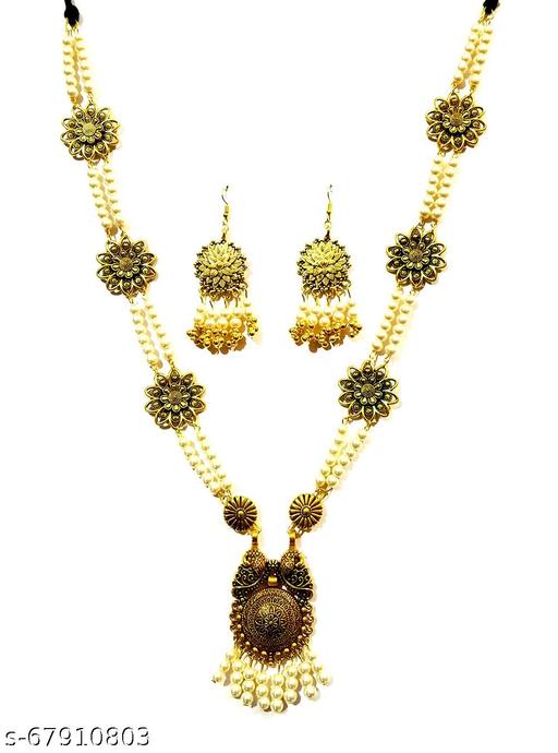 HANDMADE OXIDISED GOLD JEWELLERY SET – Shefit
