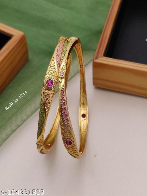 GOLD PLATED BANGELS – Shefit