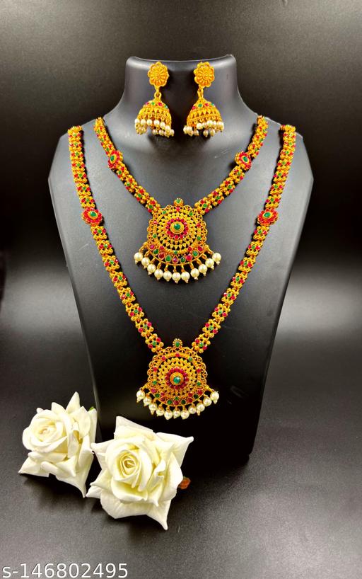 AESTHETIC SOUTH INDIAN NECKLACE SET – Shefit