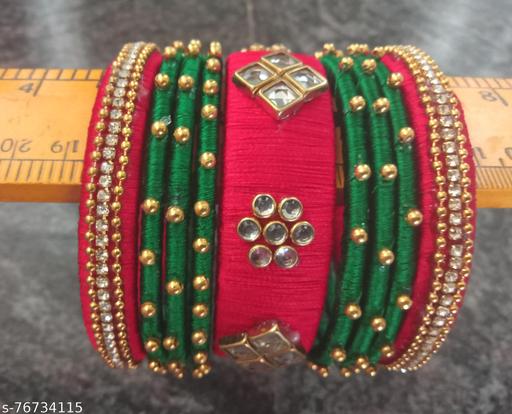 Silk Thread Bangles Set – Shefit